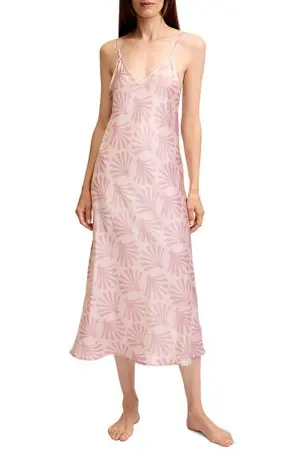 PETITE PLUME Cosette Silk Nightgown - Pink