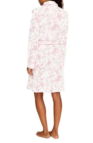 PETITE PLUME Print Pima Cotton Robe