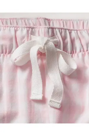 PETITE PLUME Gingham Cotton Pajama Pants