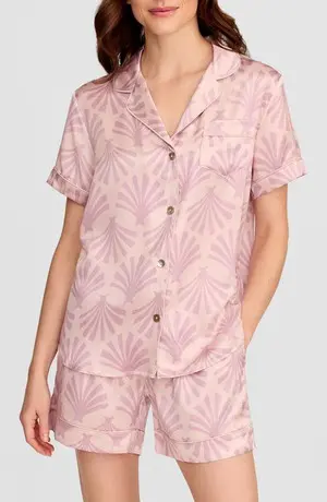 PETITE PLUME Silk Short Pajamas - Pink