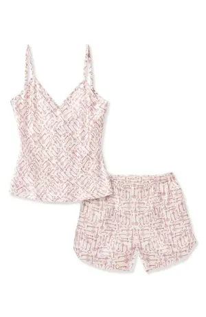 PETITE PLUME Silk Short Pajamas