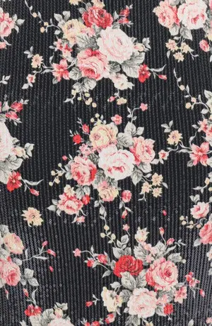 PETAL & PUP Everlee Sequin Floral Maxi Dress
