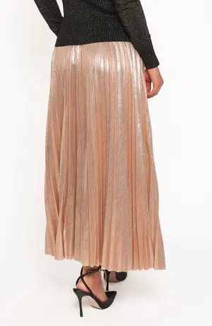 PETAL & PUP Bethy Pleated Maxi Skirt
