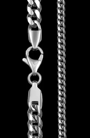VINCERO Cuban Link Necklace - Silver