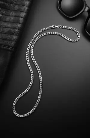 VINCERO Cuban Link Necklace - Silver