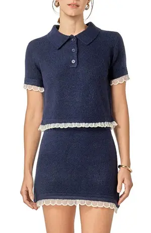 English Factory Button Detailed Sweaters For Women