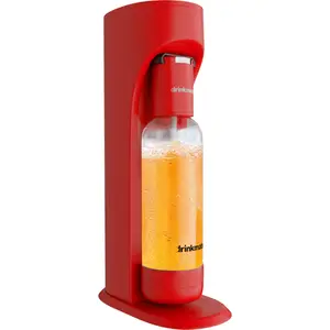 DRINKMATE Omnifizz Without Co2, Sparkling Water And Soda Maker - Royal Red