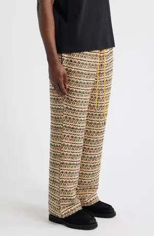 DIET STARTS MONDAY Tweed Drawstring Wide Leg Pants