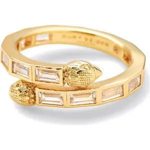 Kurt Geiger Baguette Crystal Band Ring - Gold/crystal