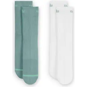 Nike Dri-fit Everyday Plus Crew Socks 3 Pack - White Multi