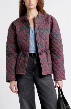 Treasure & Bond Paisley Quilted Jacket