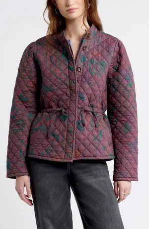 Treasure & Bond Paisley Quilted Jacket