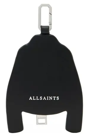 ALLSAINTS Balfern Leather Jacket Keyring - Black/silver