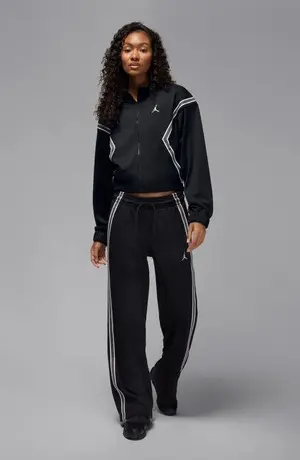 JORDAN Sporty Stripes Track Jacket - Black/sail