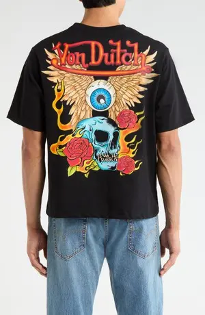 VON DUTCH Oversize Graphic T-shirt