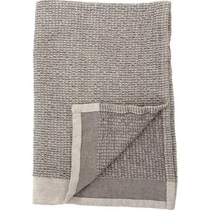 STORIED HOME Cotton Waffle Weave Tea Towels - Grey