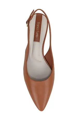Franco Sarto Pura Slingback Kitten Heel Pumps - Cognac