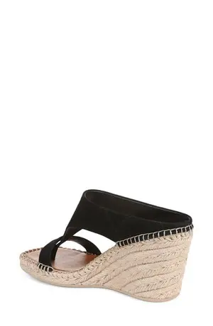 Franco Sarto Farren Espadrille Platform Wedge Sandal - Black