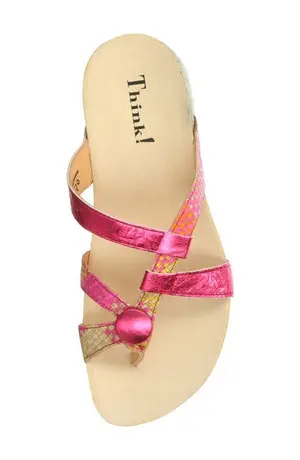 Think! Julia' Sandal - Fuxia/kombi