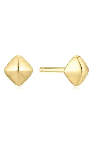 ANIA HAIE Pyramid Stud Earrings - Shiny Gold