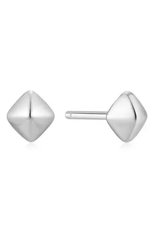 ANIA HAIE Pyramid Stud Earrings - Silver