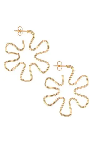 BEA BONGIASCA Daisy Hoop Earrings