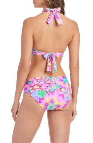 BLEU BY ROD BEATTIE Sarong Hipster Bikini Bottoms - Pink Multi