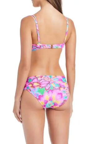BLEU BY ROD BEATTIE Sarong Hipster Bikini Bottoms - Pink Multi