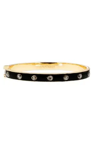 MARLYN SCHIFF Reece Hinge Bracelet - Gold/black