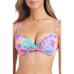 BLEU BY ROD BEATTIE Underwire Bikini Top - Pink Multi