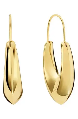 ATHRA LUXE Long Pointed Hoop Earrings