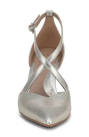 Naturalizer Angelina Pointed Toe Pumps - Silver Sand