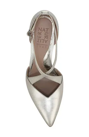 Naturalizer Angelina Pointed Toe Pumps - Silver Sand