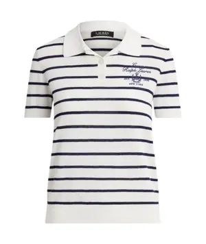 Ralph Lauren Natrissa Striped Polo Sweater