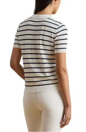 Ralph Lauren Natrissa Striped Polo Sweater