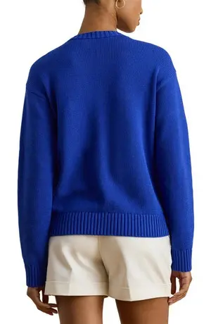 Ralph Lauren Colorblock Embroidered Sweater