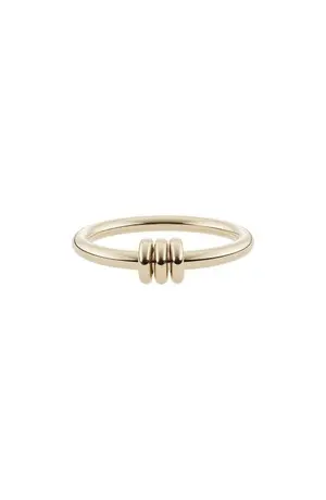 SPINELLI KILCOLLIN Sirius Mixed Metal Linked Ring - Yellow Gold