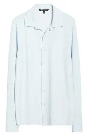Robert Barakett Tyrek Jersey Button-up Shirt - Blue Haze