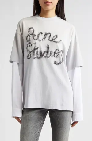 Acne Studios Metallic T-shirts For Women