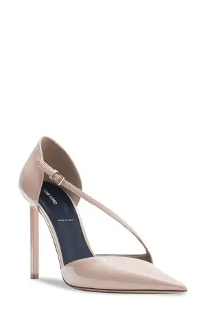 TOM FORD Stiletto Asymmetric Strap Pump - Beige