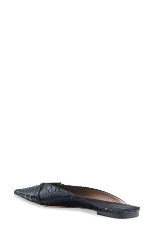 TOM FORD Python Embossed Pointed Toe Mule