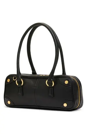 HAMMITT Small Meredith Leather Shoulder Bag - Black/brushed Gold