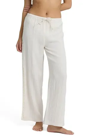 BILLABONG Eyelet Embroidered Cover-up Pants - White Cap