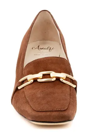 AMALFI BY RANGONI Settimio Bit Loafer Pump - Castagno Cashmere Gold