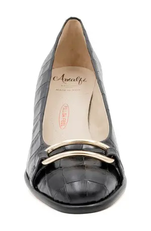 AMALFI BY RANGONI Lepido Pump - Nero Cocco Bengala Gold