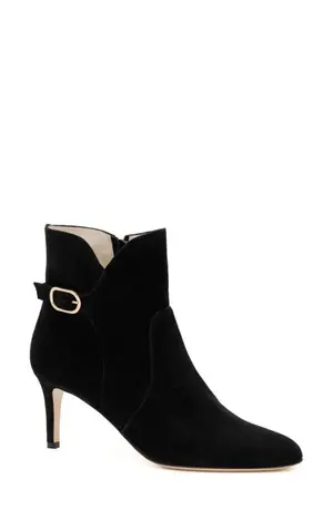 AMALFI BY RANGONI Lucario Bootie - Black Cashmere Gold Buckle