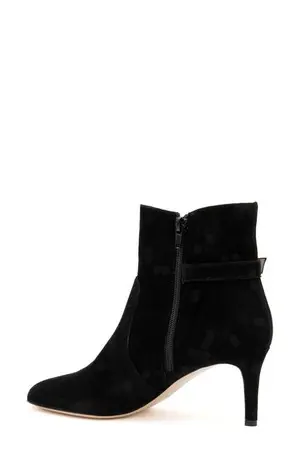 AMALFI BY RANGONI Lucario Bootie - Black Cashmere Gold Buckle