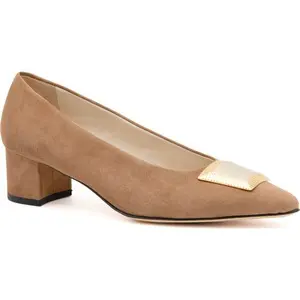 AMALFI BY RANGONI Piramide Pointed Toe Pump - Toasted Cashmere Gold Ornament