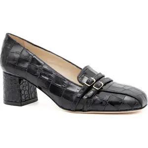 AMALFI BY RANGONI Basilico Loafer Pump - Nero Cocco Bengala