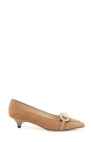 AMALFI BY RANGONI Astarte Pointed-toe Kitten Heel Pumps - Taosted Cashmere